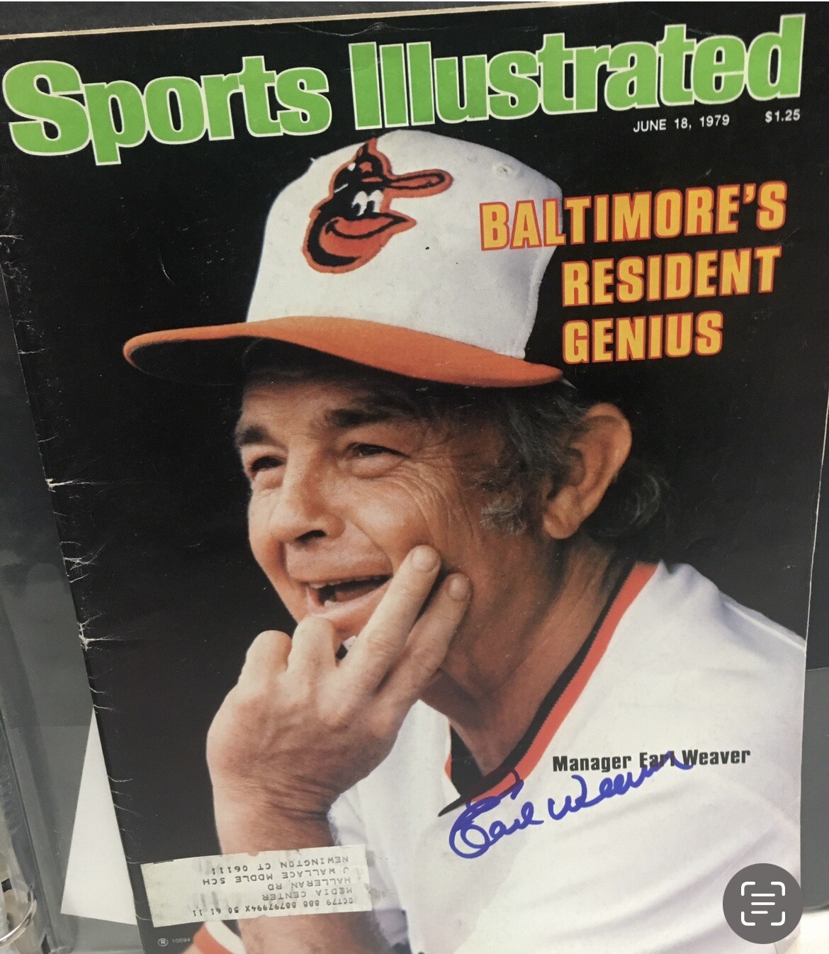 Baltimore Orioles Earl Weaver Signed June 18, 1979 Sports Illustrated ...