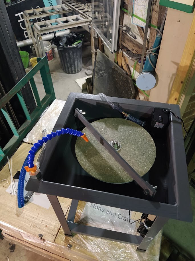 300mm 12" flat lap lapidary machine adjust. speed 750w Heavy duty ...