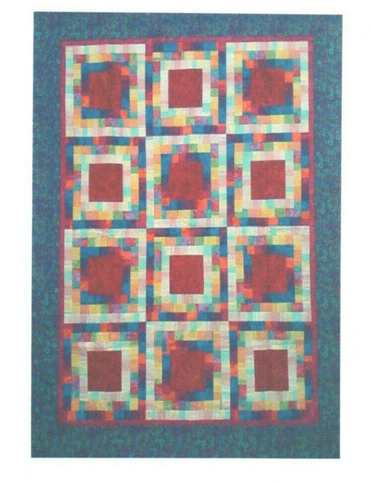 Paint Box Quilt Sewing Pattern Multiple Sizes Kidney Bean Quilts | eBay