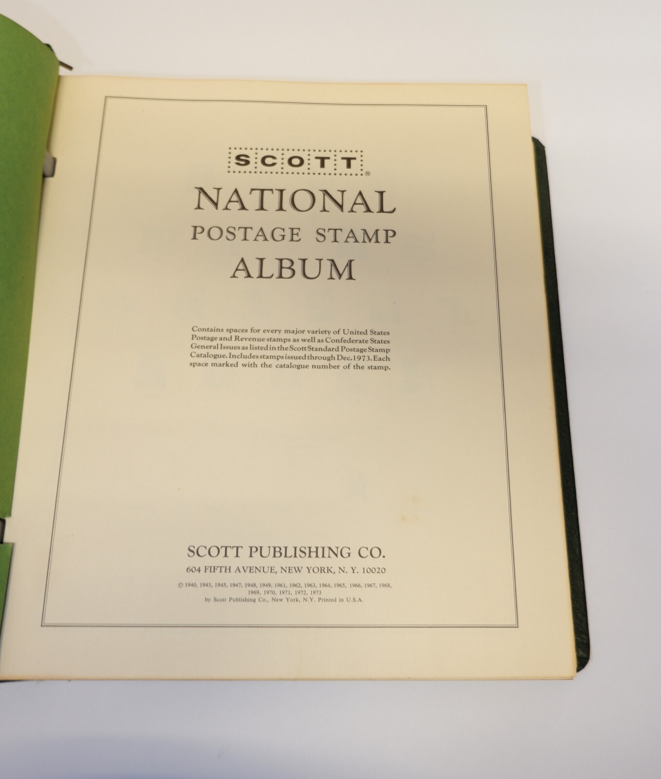 Vintage National Postage Stamp Album Completely Stamp Free 1973 300 ...