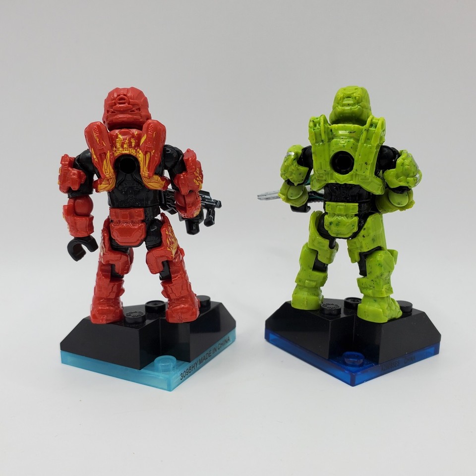 Incomplete MEGA BLOKS CONSTRUX HALO HEROES SERIES 1 SPARTAN DEFENDER 8 ...