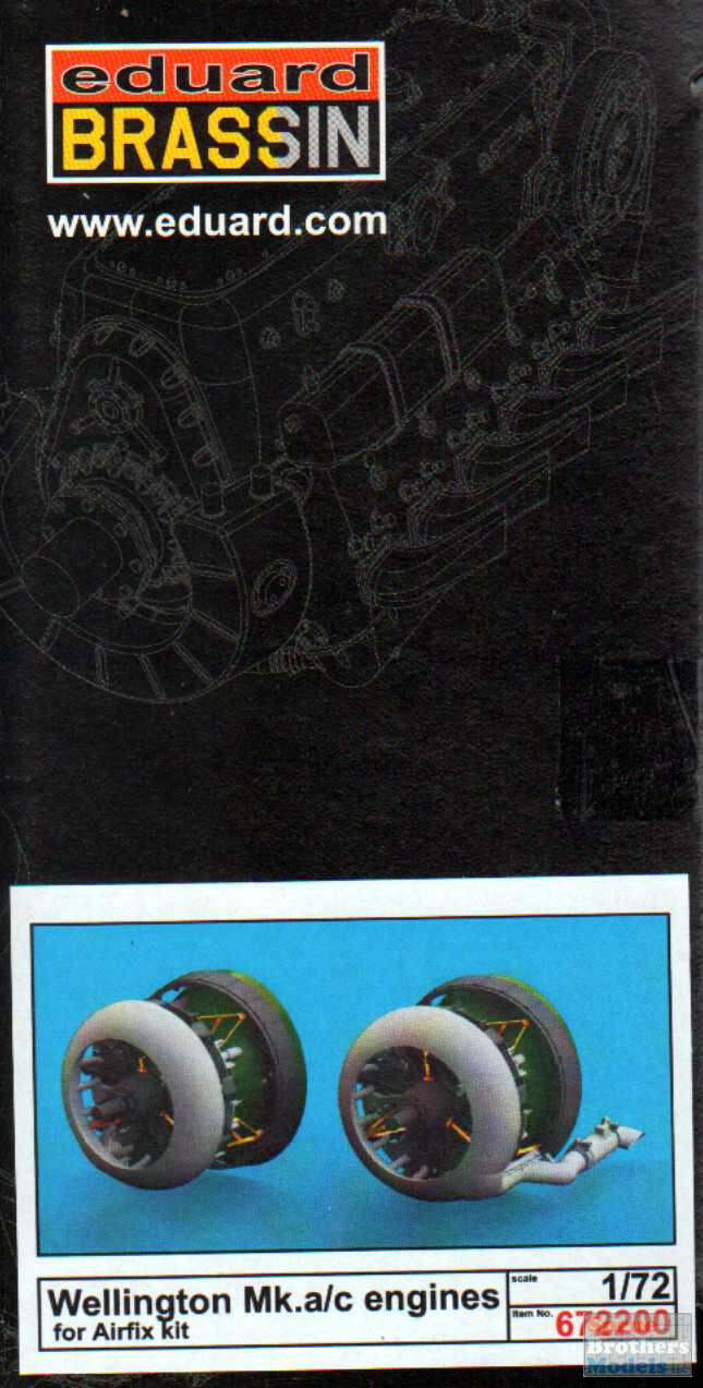 EDU672200 1:72 Eduard Brassin Wellington Mk.Ia/c Engines (AFX kit) | eBay