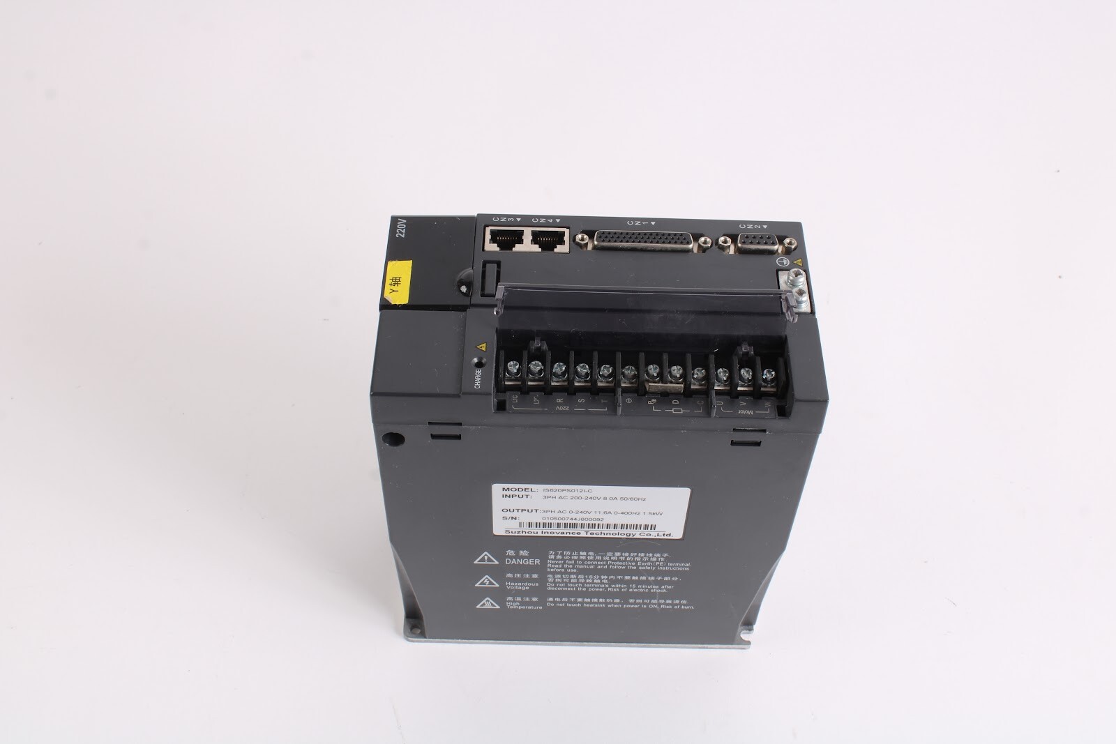 Suzhou Inovance IS620PS012I-C 3PH 0-240V 11.6A 0-400Hz 1.5Kw Servo ...