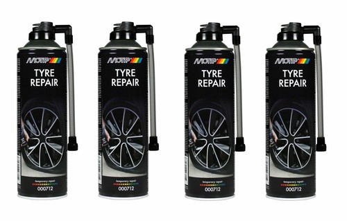 4 x Motip Instant Puncture Repair Emergency Tyre Weld Inflate Leak ...