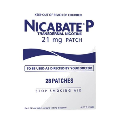Nicabate P Patch 21mg Patches 28 | Transdermal Nicotine | eBay