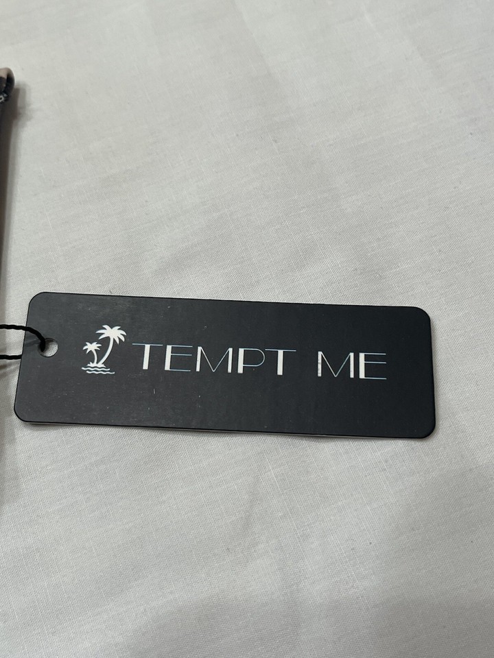 Tempt Me Women’s Bikini Top Push Up Halter Retro Swimsuit Padded ...