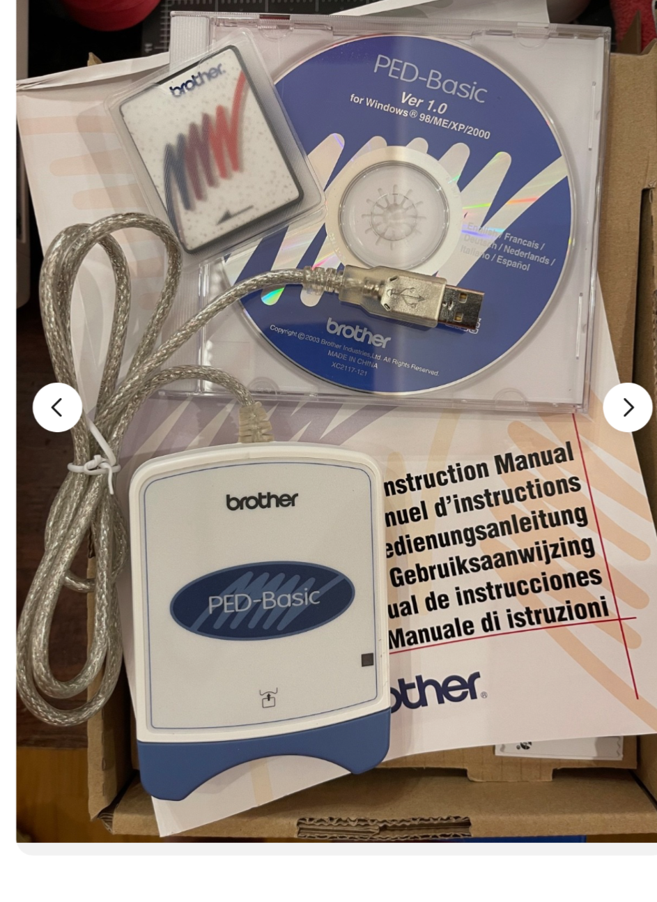 ped basic for brother machines! + 3 memory cards filled and one blank ...