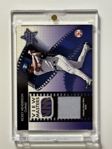 2002 Leaf Rookies & Stars View Masters #VM-13 Rickey Henderson/100 HOF ...
