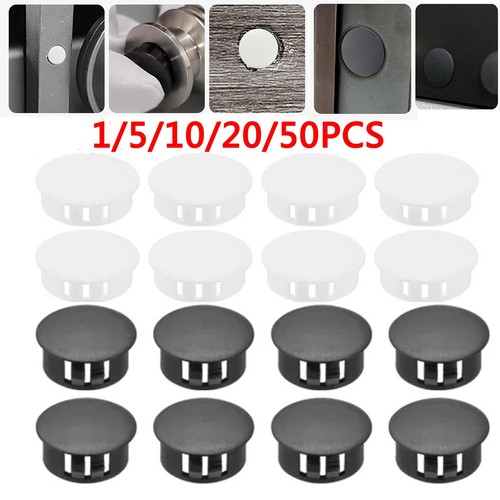 32mm Nylon Plastic Round Locking Hole Plugs Insert Desktop Button Cover ...
