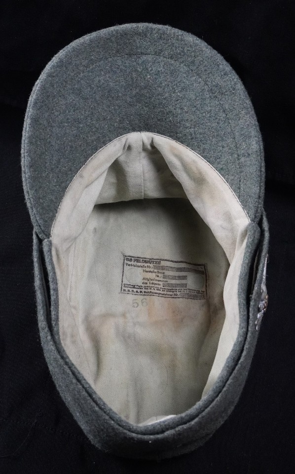 M43 Field Cap. Field grey Wool. Sz 56 cm. Reproduction | eBay