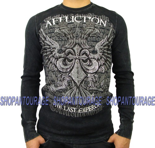 Affliction Fedor Emelianenko Warbird A1091 New Long Sleeve MMA Thermal ...