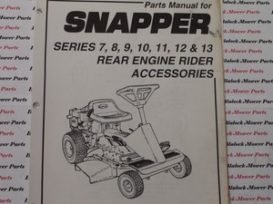 06084 Snapper Rear Engine Rider Accessories For Series 7,8,9,10,11,12 ...