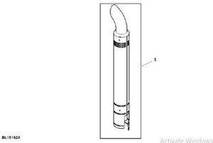 Genuine John Deere Tractor Stainless Steel Exhaust Pipe BL15162 6190R ...