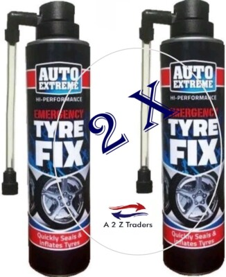 2 x Puncture Repair Kit Quick Fix Car Emergency Temporary Flat Tyre ...