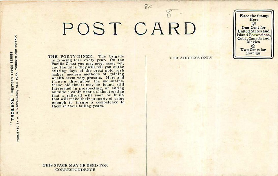John Innes Signed Postcard - The Forty-Niner - Troilene Western Type ...