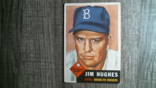 1953 Topps baseball card # 216 Jim Hughes RC VG+ crease | eBay