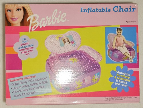 Vintage 2002 RARE Ages 3 & OVer Barbie Inflatable Chair Mattel, Inc ...