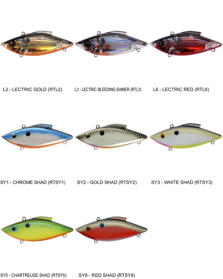 Rat-L-Trap Lipless Crankbait 1/2oz RT Any 163 Color Bill Lewis Rattle ...