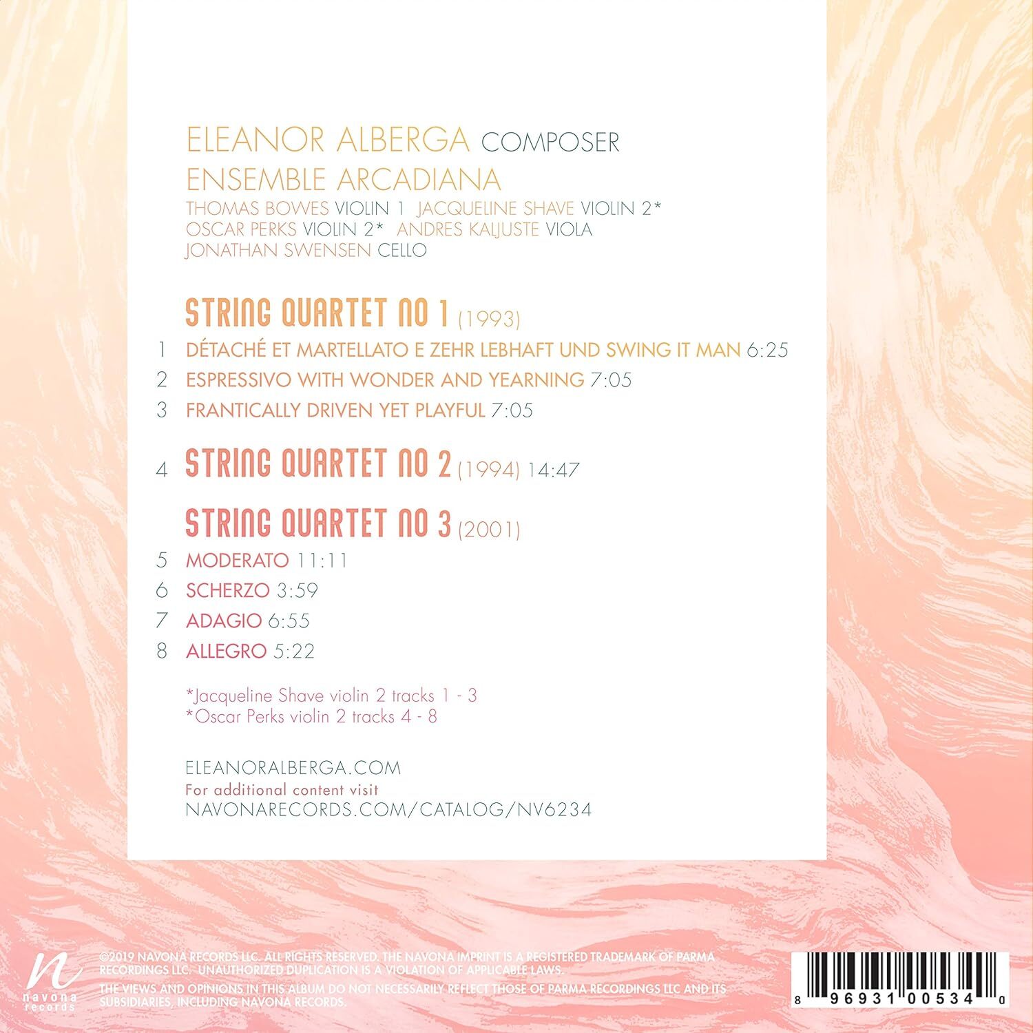 THOMAS BOWES; JACQUELINE SHAVE; ANDRES KAIJUSTE String Quartets (CD ...