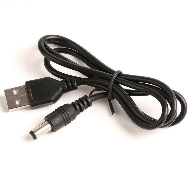 1M USB to 5.5mm x 2.1mm Barrel Jack Male DC 5v power charger connector ...