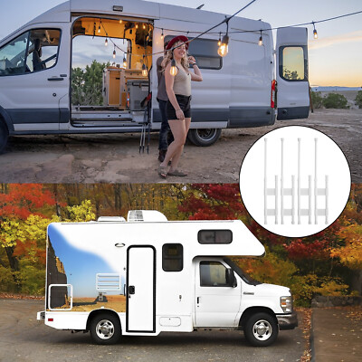 4Pcs RV Refrigerator Bar Adjustable Spring Tension Fridge Rod Metal ...