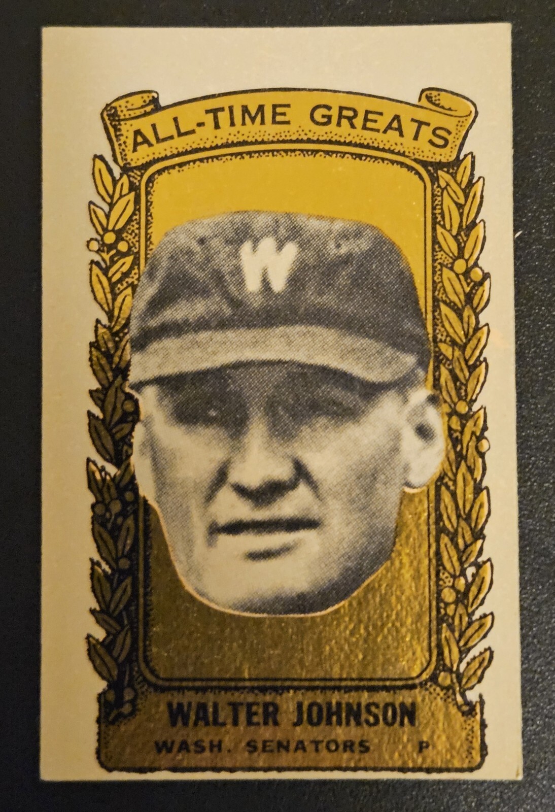1963 Bazooka # 12 All-Time Greats Walter Johnson Senators Gold EX-MT | eBay