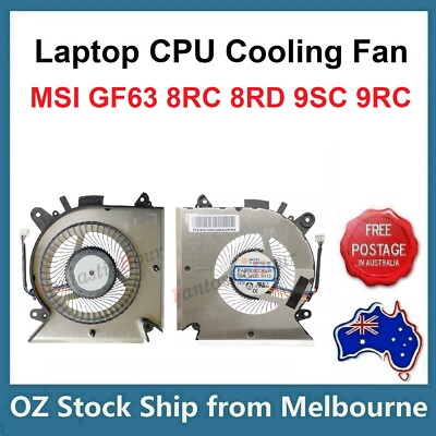CPU Cooling Fan For MSI GF63 MS-16R1 MS-16R2 PABD08008SH N413 GPU FAN ...