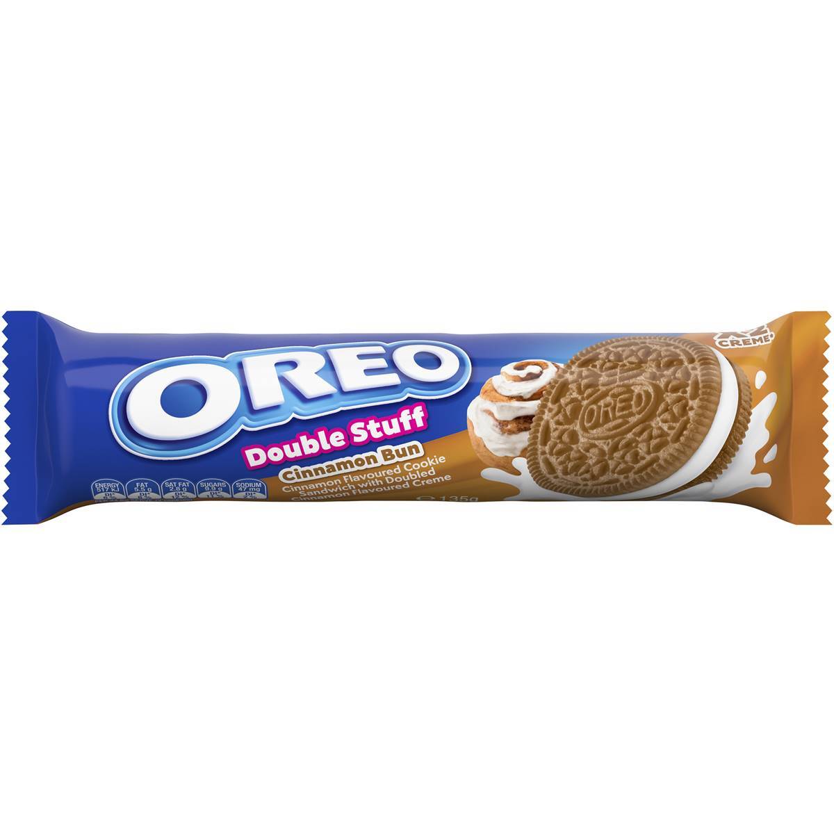 Cinnamon Roll Oreos Oreo Double Stuff Cinnamon Bun Cookies 131g