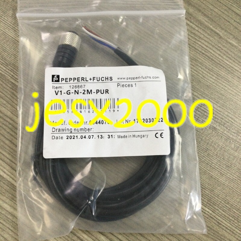 1PC M12 plug wire explosion-proof V1-G-N-2M-PUR connector proximity ...