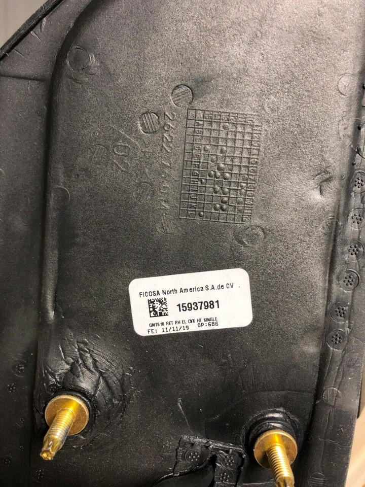 15227437 OEM GM GENUINE PARTS RH SIDE VIEW MIRROR 15937981 EXPRESS ...