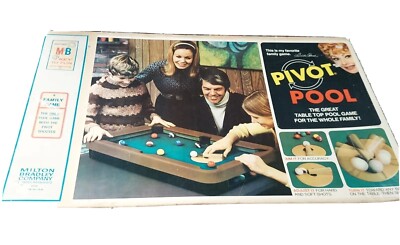 1972 Pivot Pool Tabletop Game & Original Box Milton Bradley 100% ...
