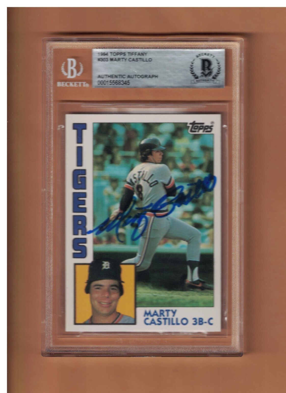 MARTY CASTILLO AUTOGRAPHED 1984 TOPPS TIFFANY BASEBALL CARD SIGNED ...