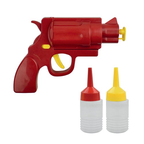 Legami 22cm BBQ Sauce Pistol Shooting Gun Condiment Dispenser w/Sauce ...
