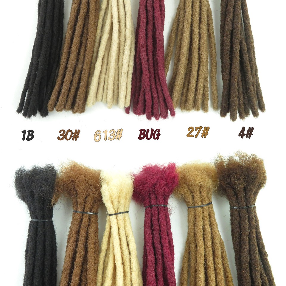8"-14"Handmade Crochet Dreadlocks 100% Human Hair Locks Dreads ...