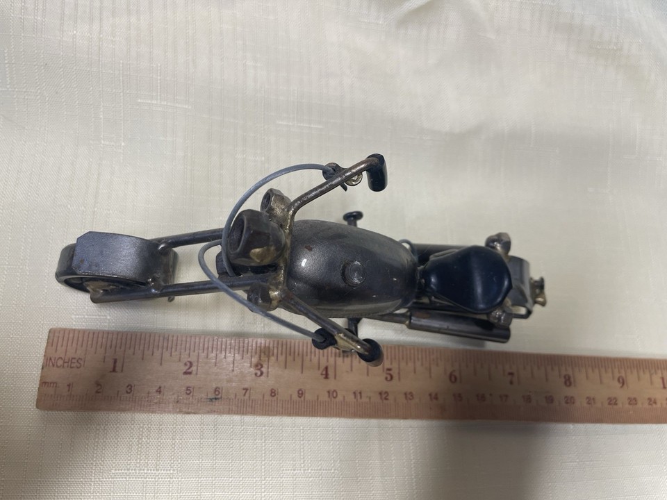 Metal Chopper Motorcycle Sculpture | eBay