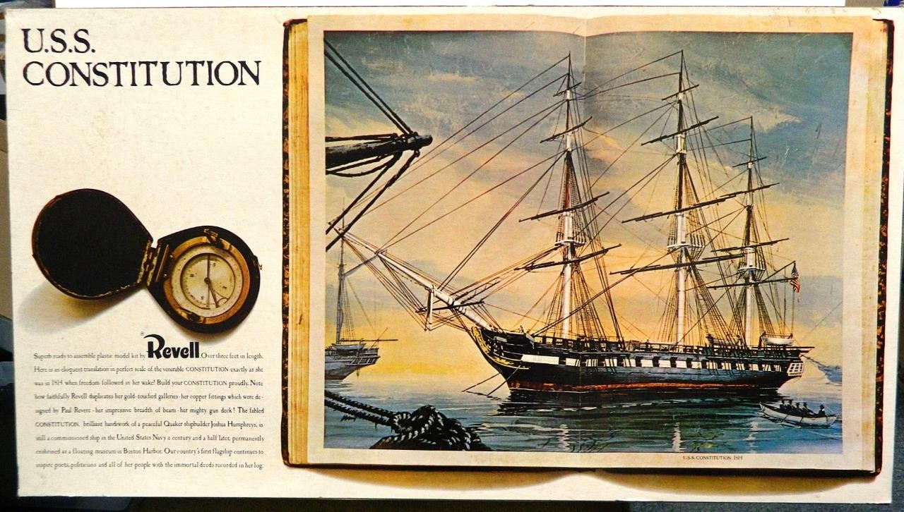 Revell USS Constitution 1/96 Scale Plastic Model Kit, H-386:1350 ...