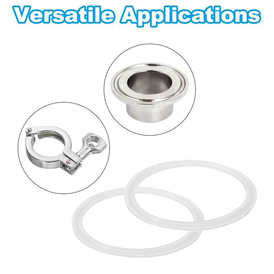 10pcs Tri Clamps Gasket, 106mm OD 85mm ID Sanitary Tri Clamps Gasket ...