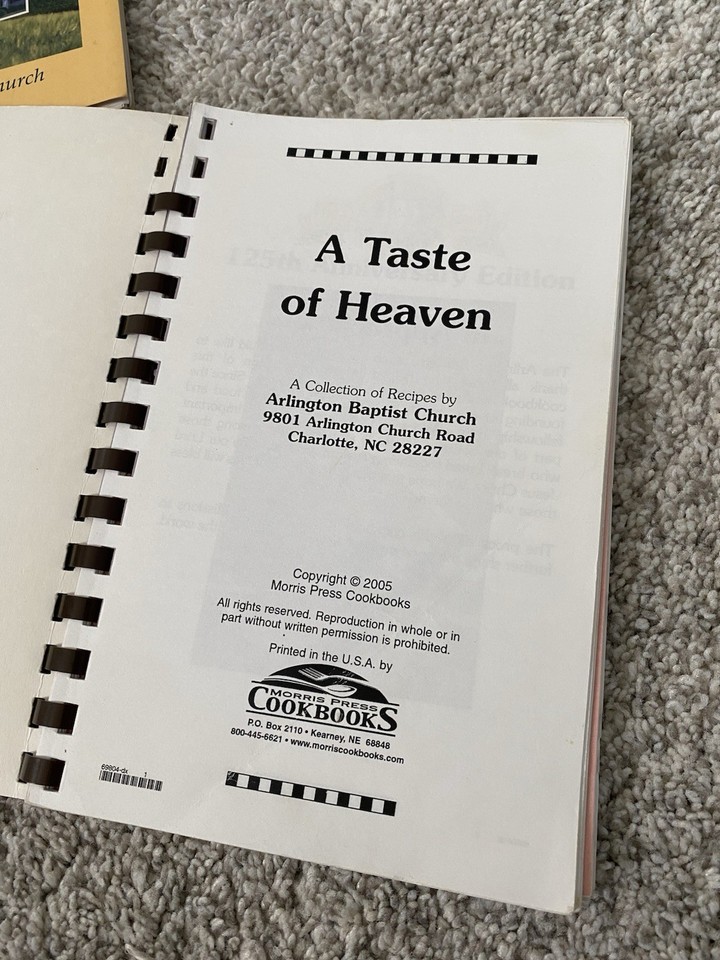 VTG Lot of 4 Church and Community Cookbooks HTF Recipes Baptist ...