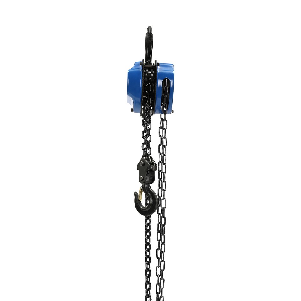 2 Ton 10ft Lift Chain Hoist 4400lbs Winch Lift Dual Hook Manual Hand ...