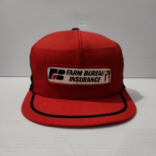 Vintage 90s Farm Bureau Insurance Patch Logo Mesh Snapback Hat | eBay