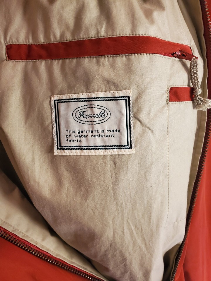 Faconnable Goldberg Designed Men's Water And Windproof Jacket Size XXL ...