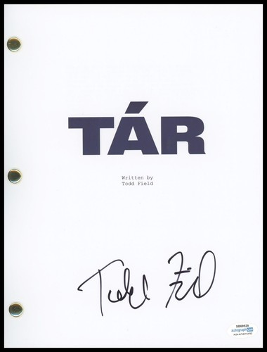 Todd Field "Tar" Director AUTOGRAPH Signed Full Complete Script ...