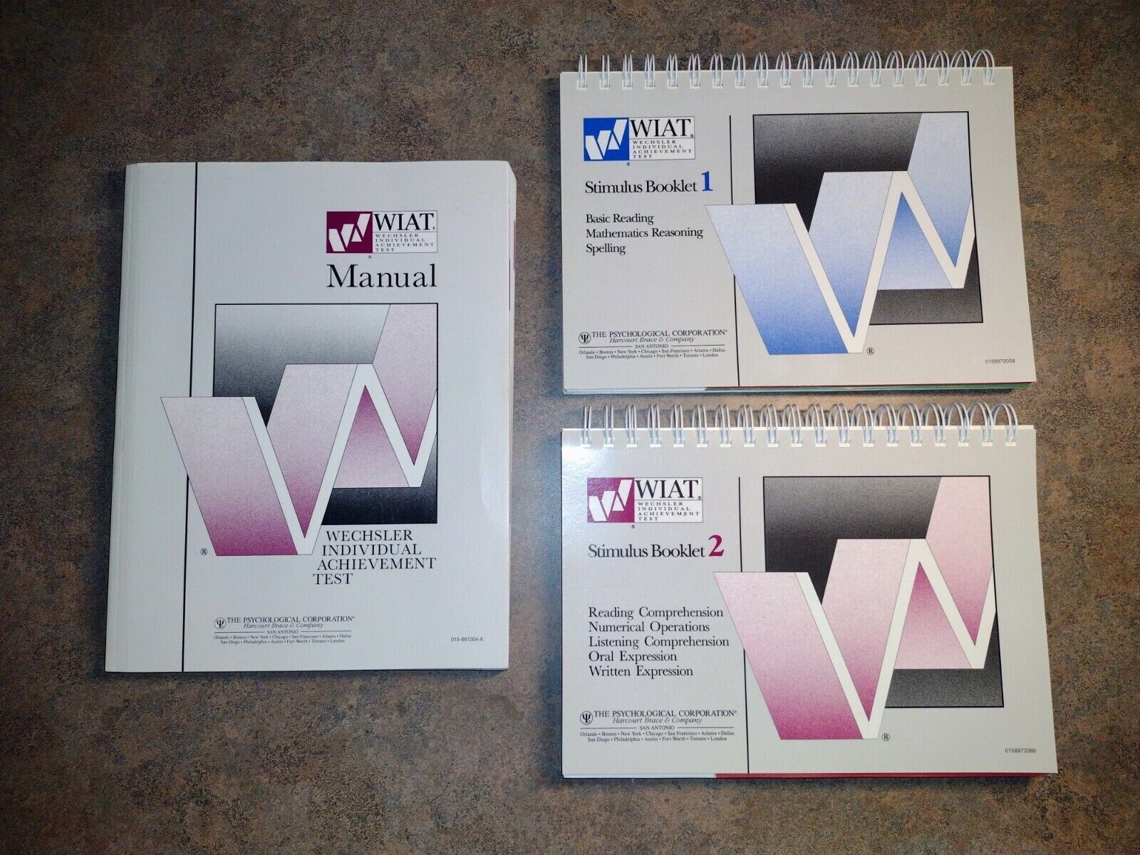 Wechsler Individual Achievement Test (WIAT) Testing Kit, COMPLETE FIRST ...
