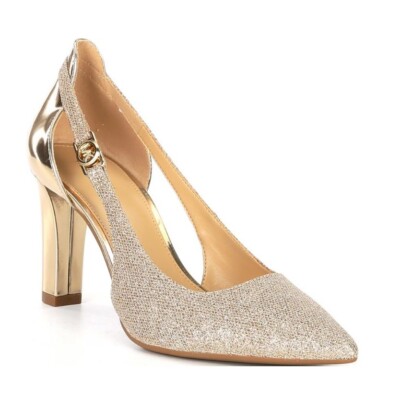 New Michael Kors Women's Emily Flex Glitter Pump Champagne Size 7M | eBay