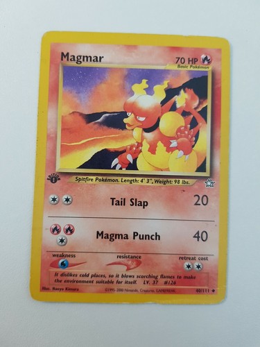 POKEMON / CARD - MAGMAR - 1ST EDITION - 40/111 - 1995-2000 | eBay