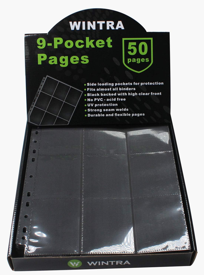 Superior 9-Pocket Double-Sided Trading Card Pages, 900 Pockets Side ...
