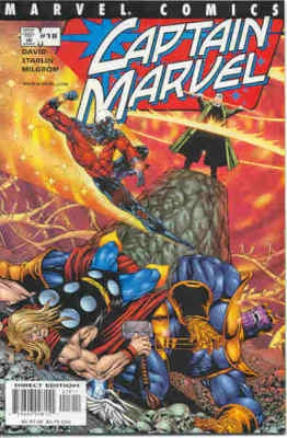 (2001) CAPTAIN MARVEL #18 THOR! THANOS! JIM STARLIN ART! PETER DAVID ...