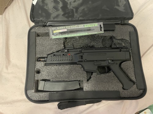 ASG CZ Scorpion Evo 3 A1 AEG Airsoft Gun - Black (50091) with case | eBay