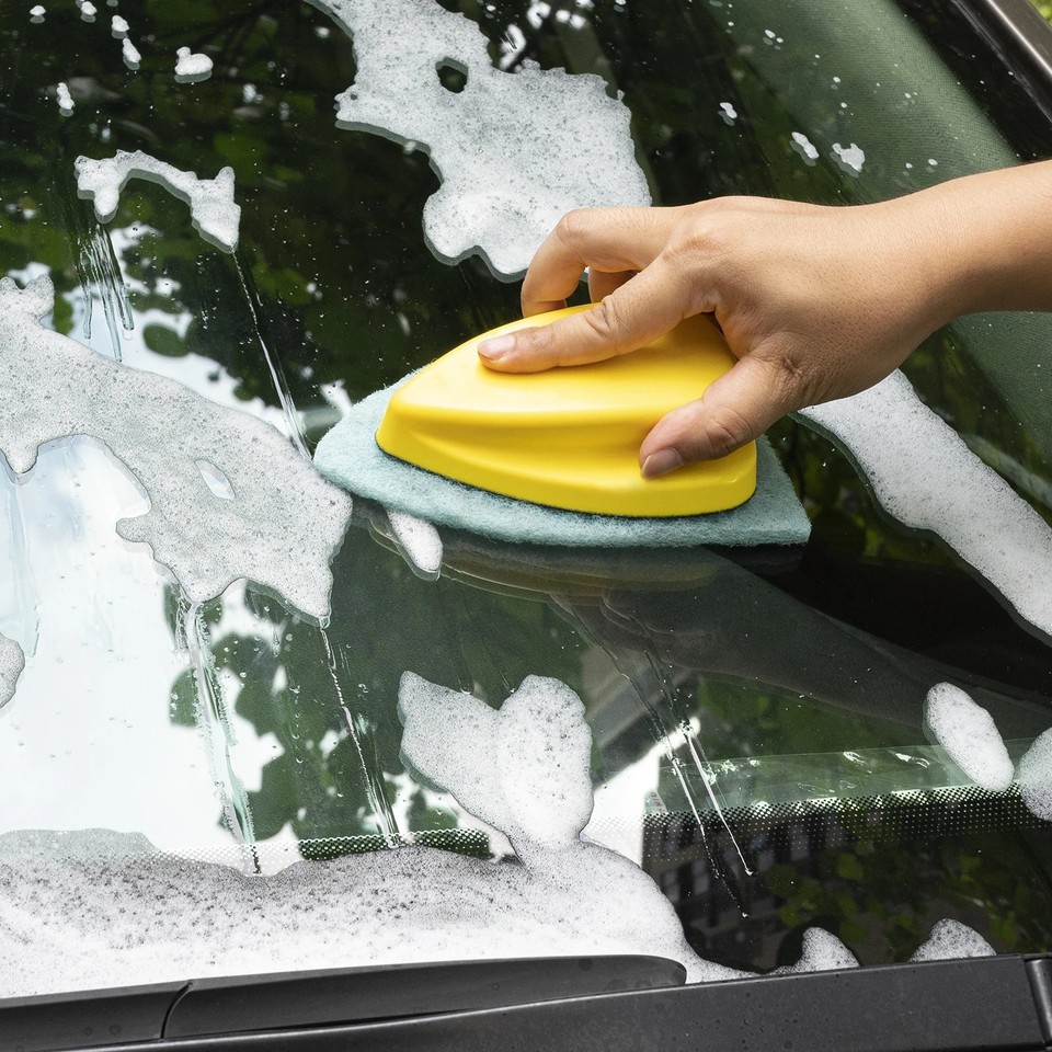Window Glass Sponge Scrubber Car Wash Scraper Replacement Pad Auto ...