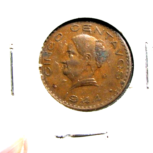 Mexico Five Cent Coin 1944 HF1 | eBay